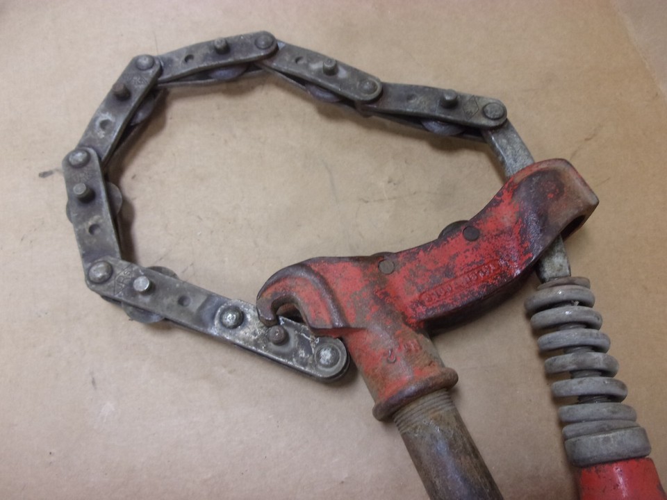 JRS Talon Tools No. 2 Adjustable Chain Cast Iron Clay Soil Drain Pipe ...