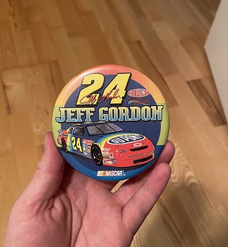 vintage 1995 jeff gordon Nascar Dupont pin back button | eBay
