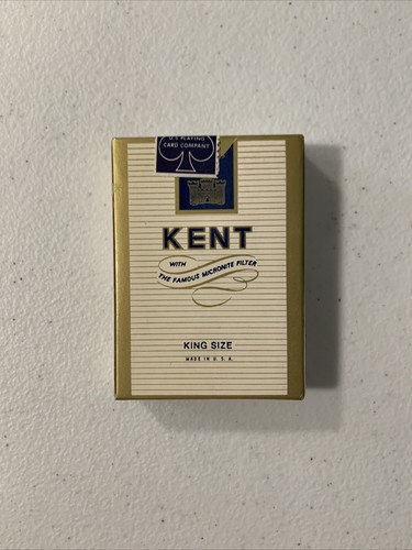 New Vintage Kent Cigarettes Playing Cards Made In USA Promotional Item ...