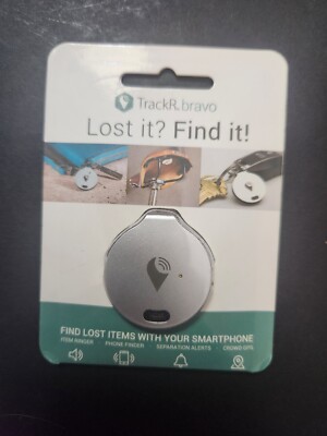 Tracking Device Silver TrackR Bravo Bluetooth Lost it? Find it! | eBay