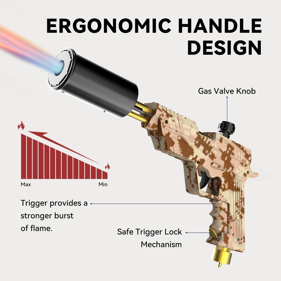 Cooking Propane Torch Grill Gun Kitchen Culinary Blow Torch Charcoal ...