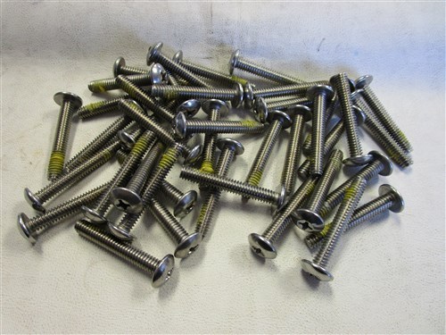 PAN HEAD BOLT PHILLIPS STAINLESS STEEL 1 7/8" X 3/16" (QTY 40) MARINE ...