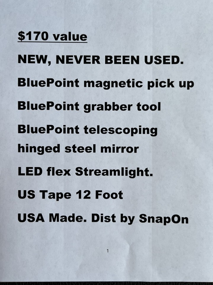 blue-point magnetic pick-up mirror grabber dist by snap on tools ...