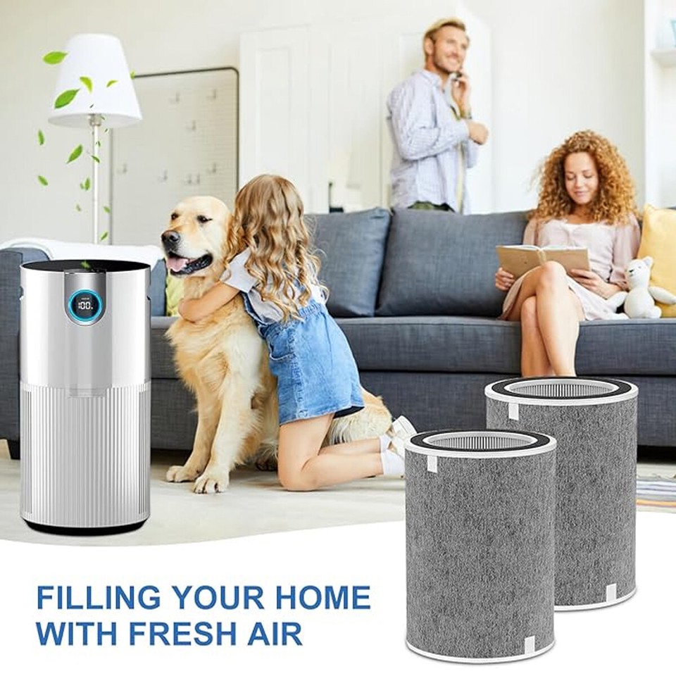 2 pcs HEPA Replacement Filter for Shark Clean Sense HP200 HP201 HP202 ...