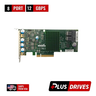 Supermicro AOC-S3008L-L8E 8 Port 12Gbps Internal HBA LSI 3008 JBOD IT ...