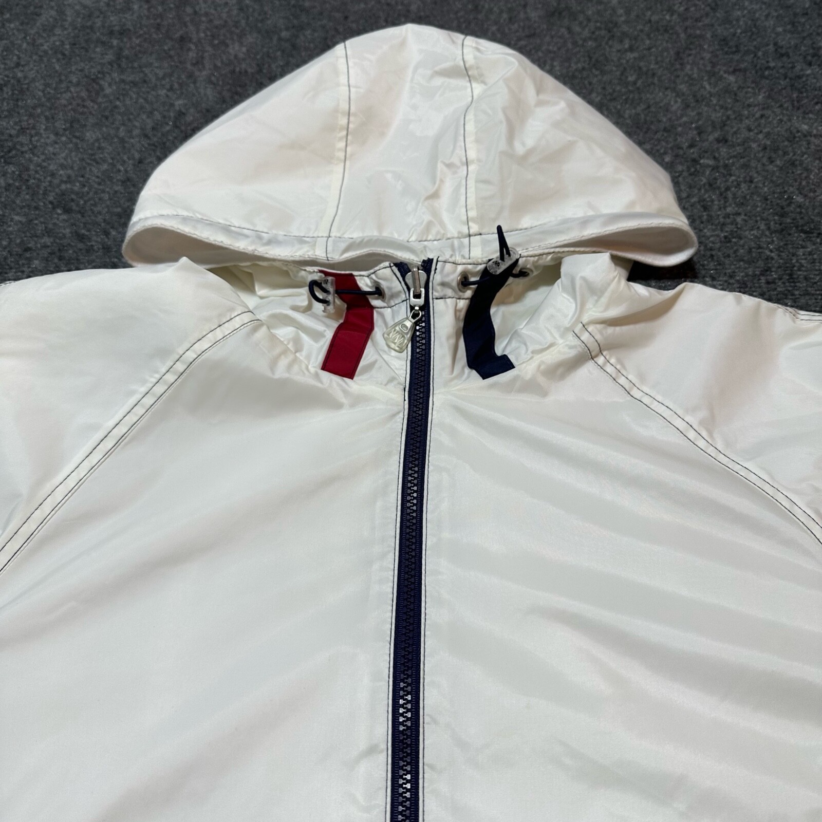 Weather Tamer Reversible Jacket Womens Extra Large Ivory Hooded Full ...