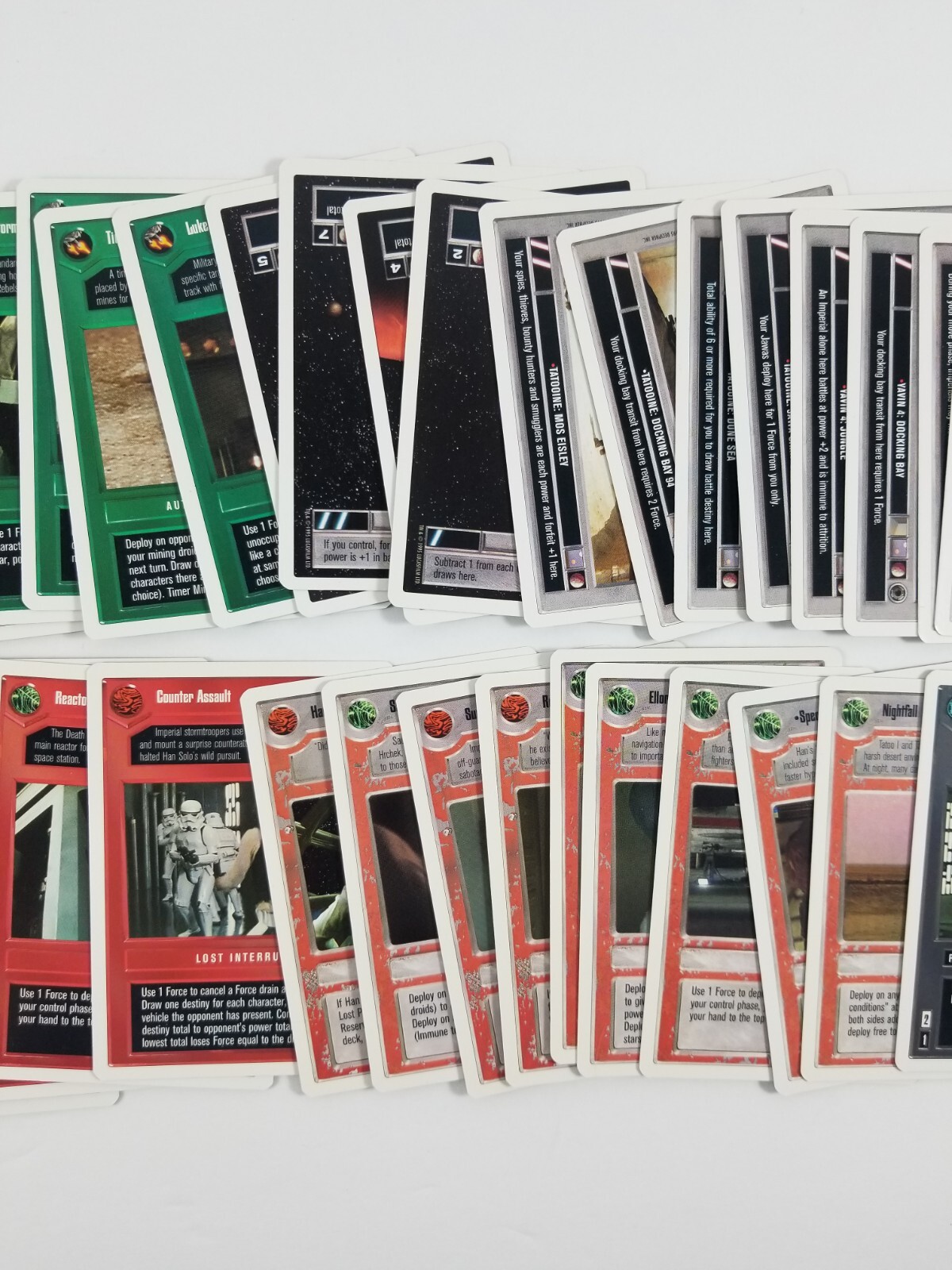 Star Wars CCG SWCCG Lot of 40 Unlimited LP/P Decipher Dark/Light Side ...