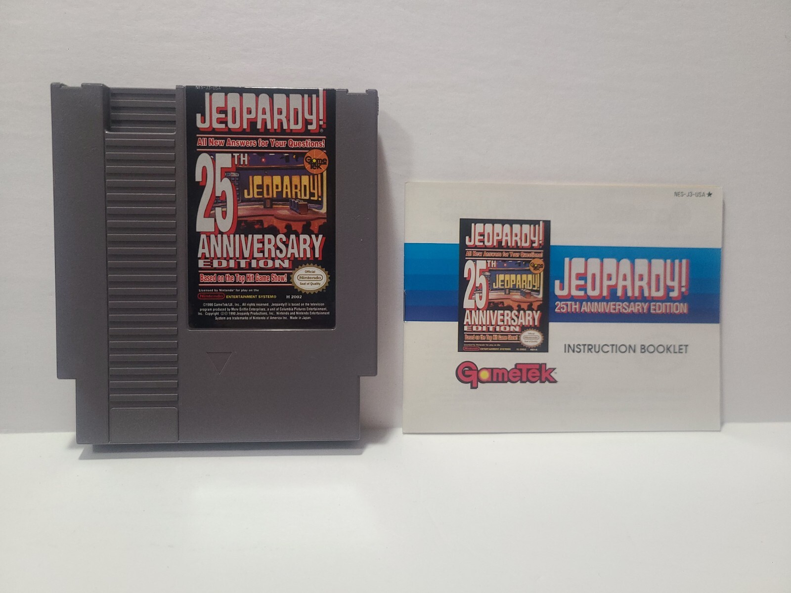 Jeopardy 25Th Anniversary Edition NES Nintendo Game and INSTRUCTION ...