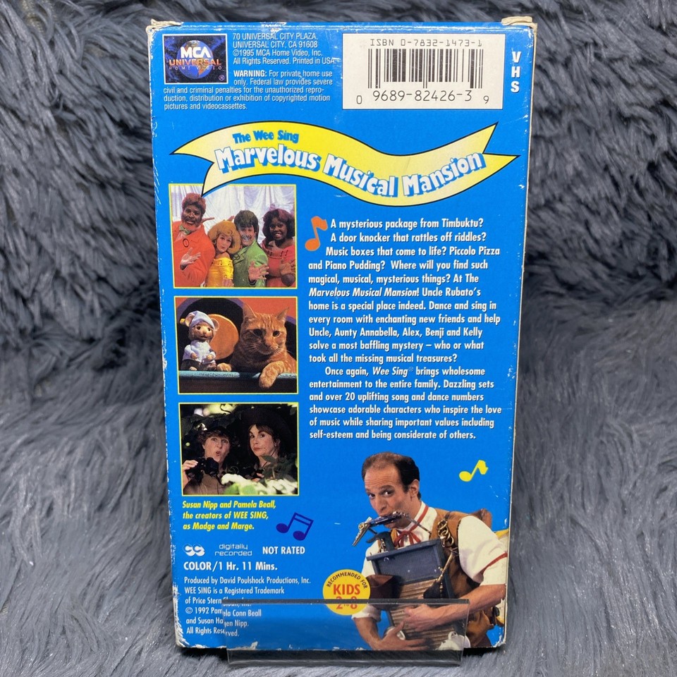 Wee Sing - In The Marvelous Musical Mansion VHS Tape 1995 Kids Movie ...