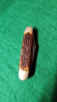 Vintage Wards 4 Blade Bone Handle Pocket Knife Stockman w/ Awl Carbon ...