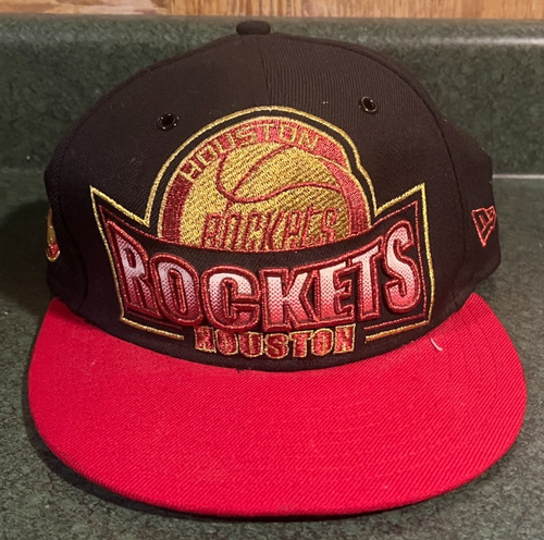 Houston Rockets Adult Snapback Hat New Era 9FIFTY One Size NBA Hardwood ...