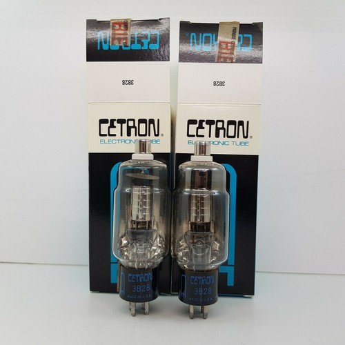 2 x TUBES 3B28. TUBE DE MARQUE CETRON. NOS / NEUF DANS SA BOÎTE. B379 ...