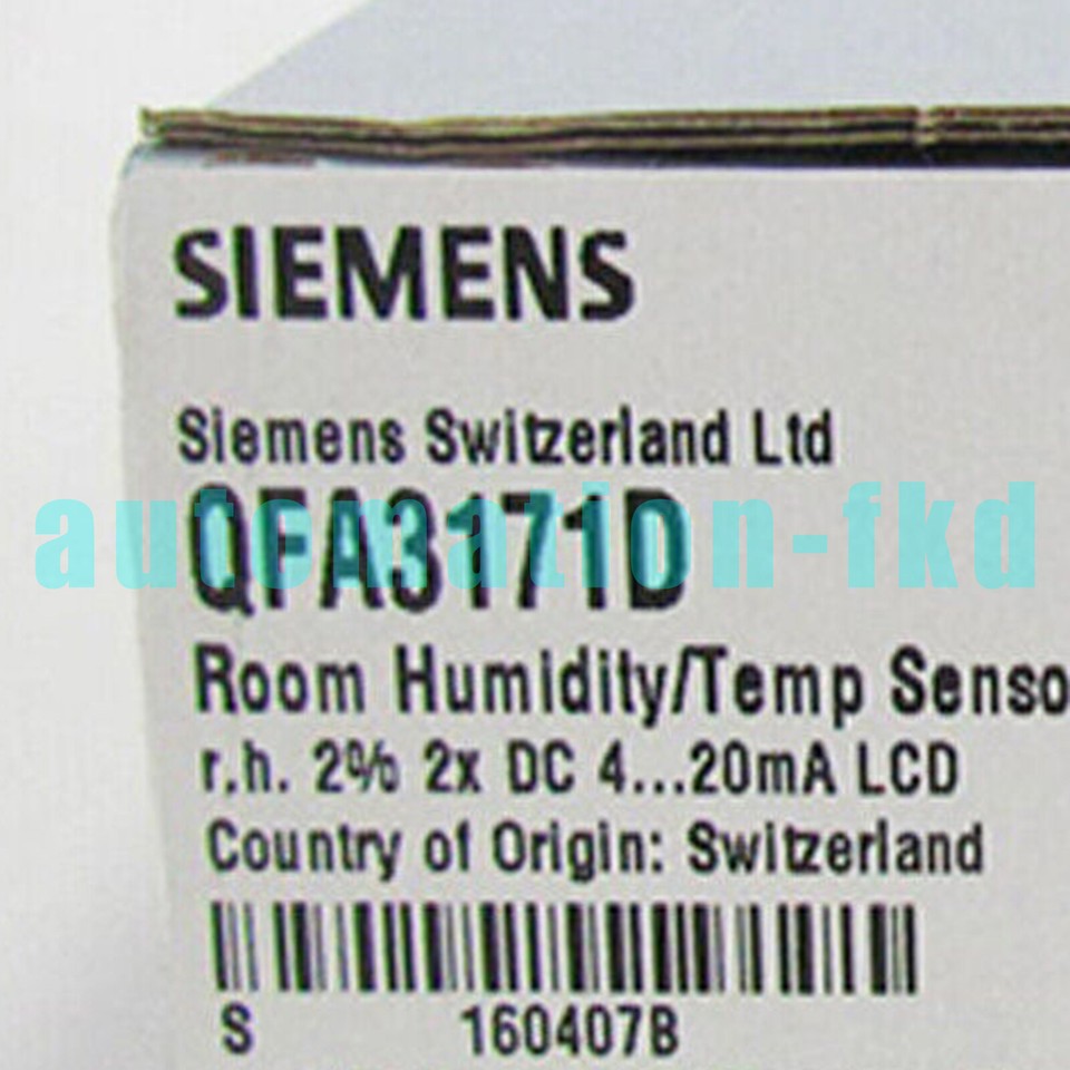 Brand New Siemens QFA3171D Temperature&Humidity Sensor One year ...