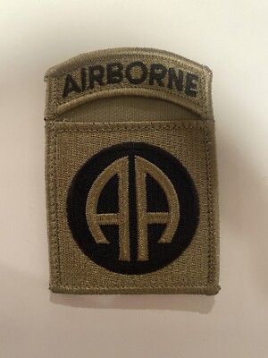 Ocp 82nd Airborne Patch And Airborne Tab , With Fastener / Sewing ...