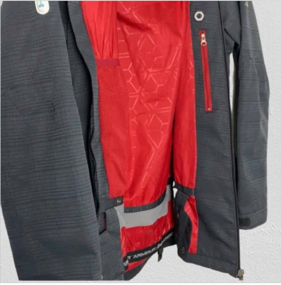Under Armour Recco Tech Gray Snow Jacket MED $240 EUC | eBay