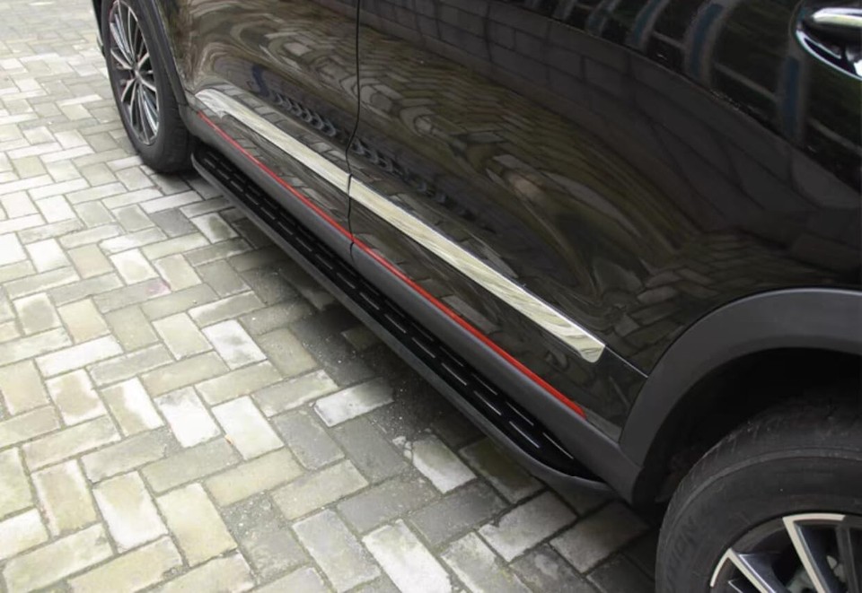 2PCS Running Boards Side Steps Fits For Audi Q8 2021-2026 Black Nerf ...