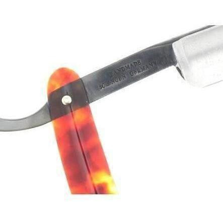 West Coast Shaving Red Tortoise Shell Straight Razor, 5/8 Carbon Steel ...