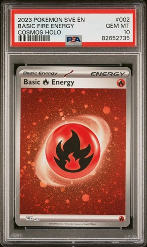 2023 POKEMON SVE EN-BASIC ENERGIES 002 BASIC FIRE ENERGY COSMOS HOLO ...