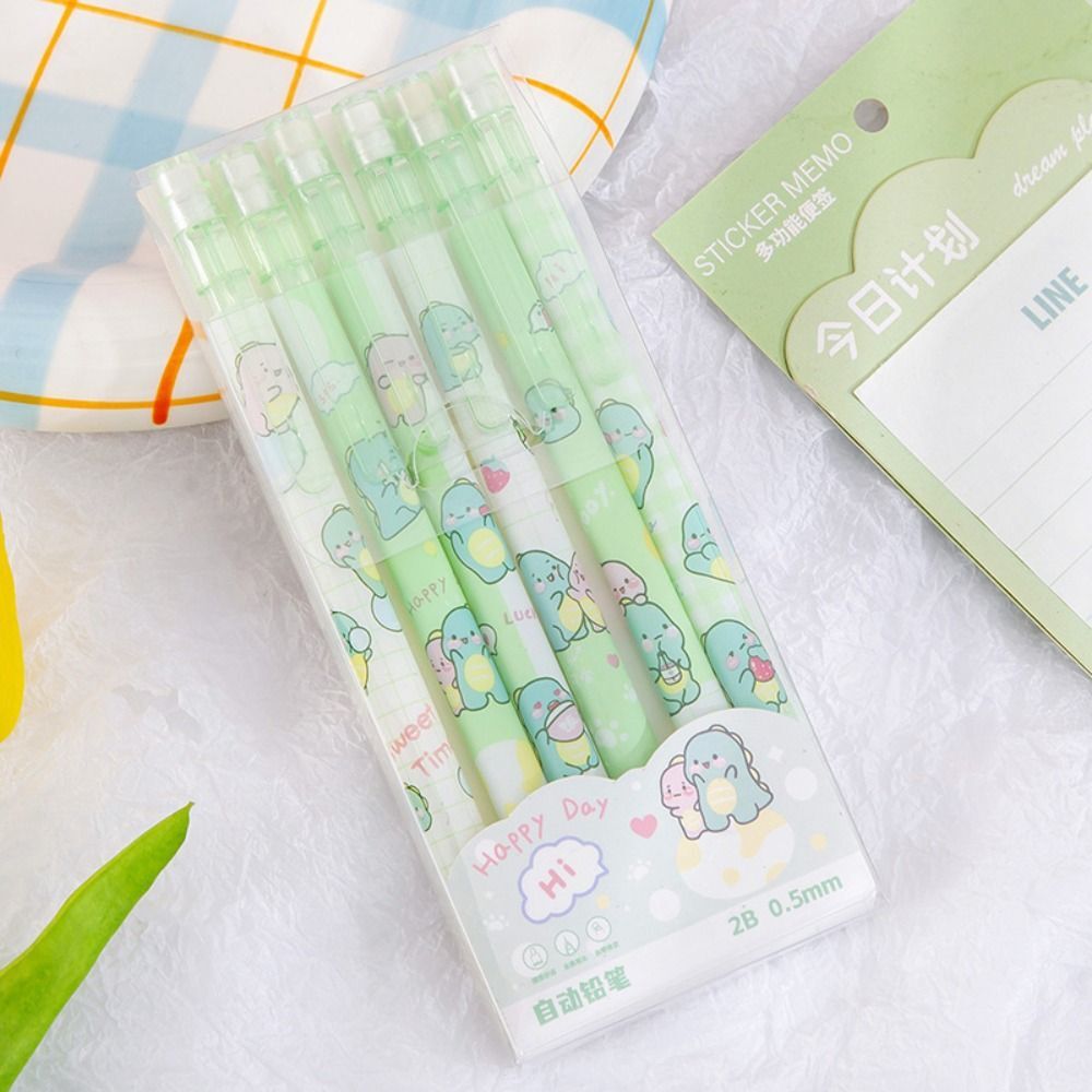 4/6PCS 0.5mm Mechanical Pencil with Eraser Movable Pencil School Office ...