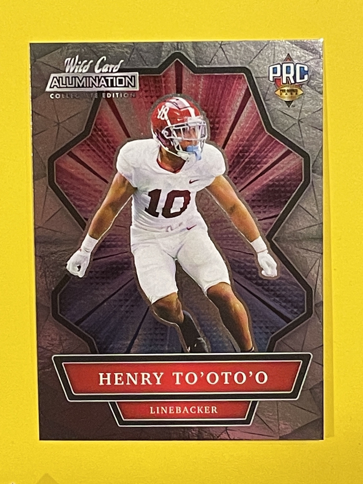 Henry To'oto'o 2021 Wild Card Alumination NIL Collegiate PRC #ANBC-32 ...