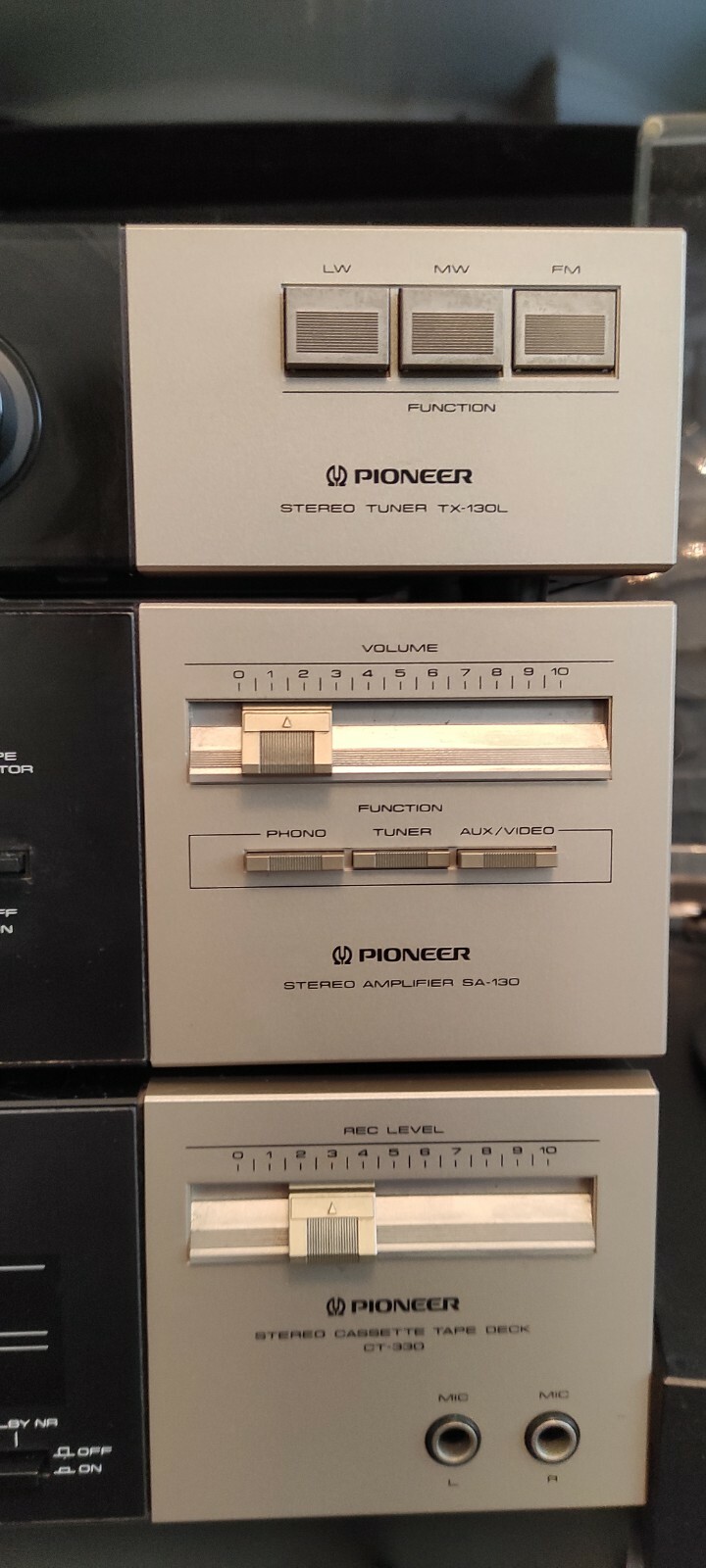 Vintage 1980's Pioneer Hi-Fi Separates Stack Cassette Amplifier Tuner ...