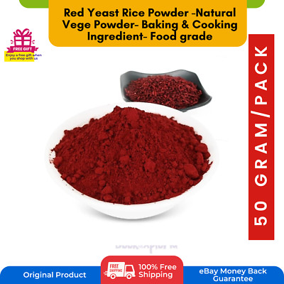 Red Yeast Rice Powder 100% Pure Baking Powder Pure 50g | eBay