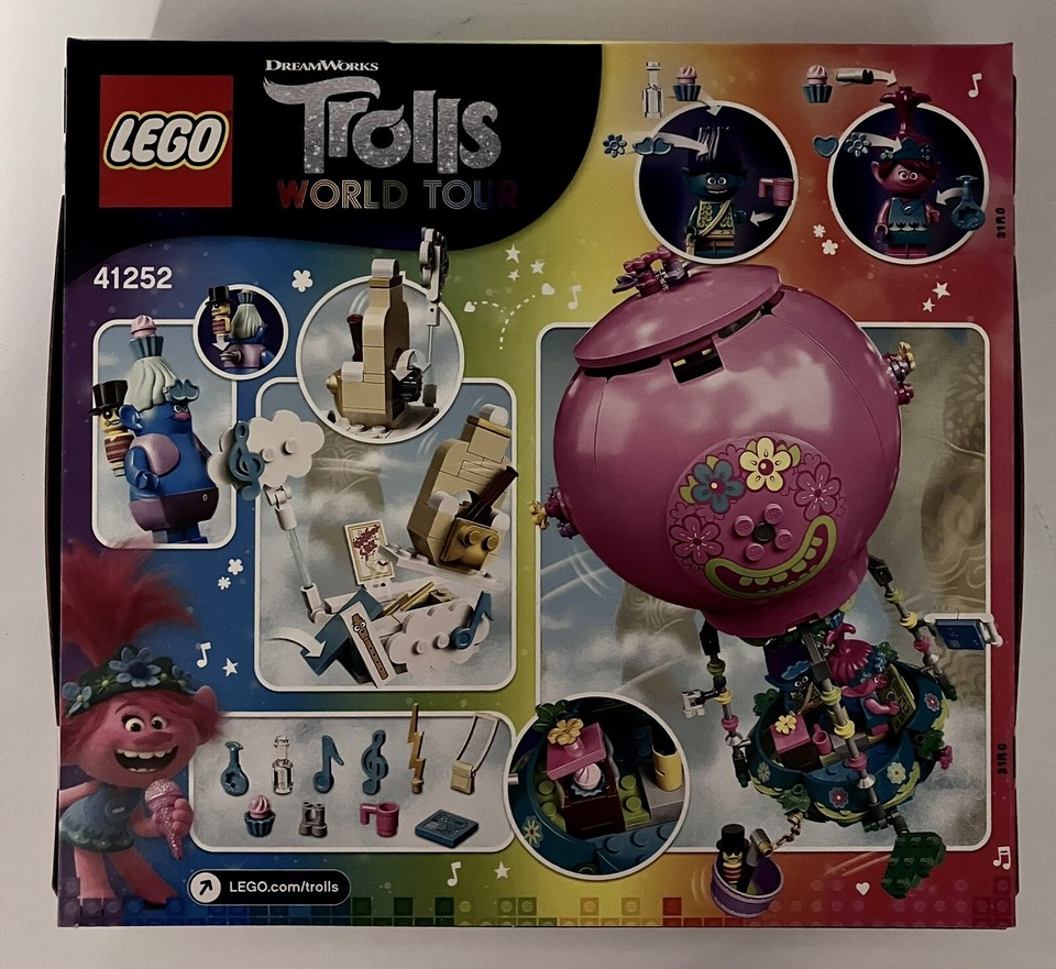 NEW Sealed LEGO 41252 TROLLS Poppy's Hot Air Balloon 250 pcs | eBay