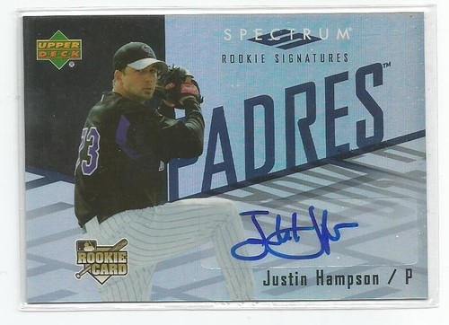 2007 Upper Deck Spectrum Justin Hampson Rookie Signatures Autograph ...