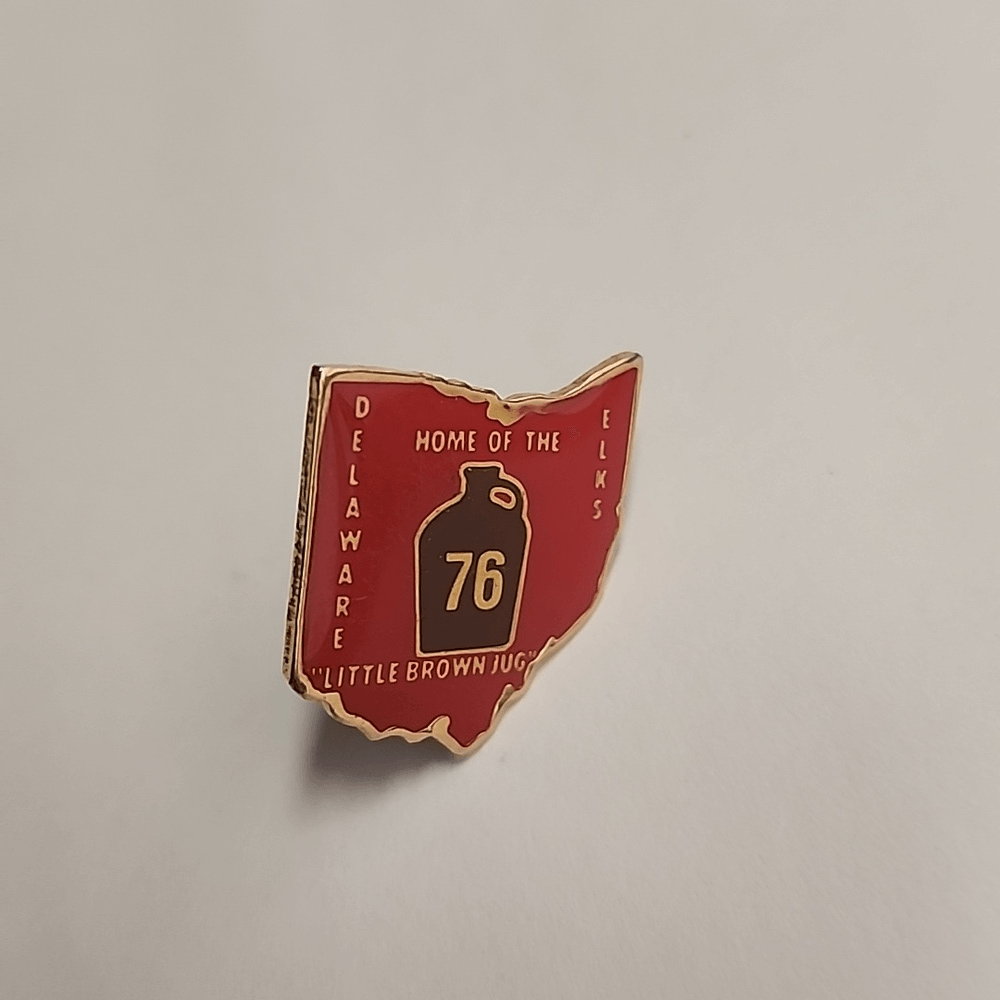 Home of The Little Brown Jug Delaware Elks 76 Pin Lapel Tie Brooch | eBay