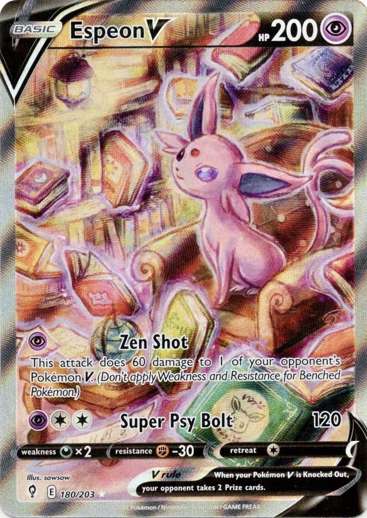 Espeon V 180 Current Market Value | Evolving Skies