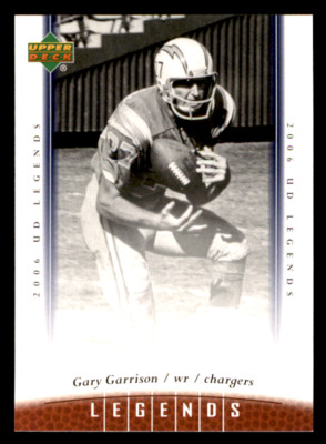 2006 Upper Deck Legends Gary Garrison #93 San Diego Chargers | eBay