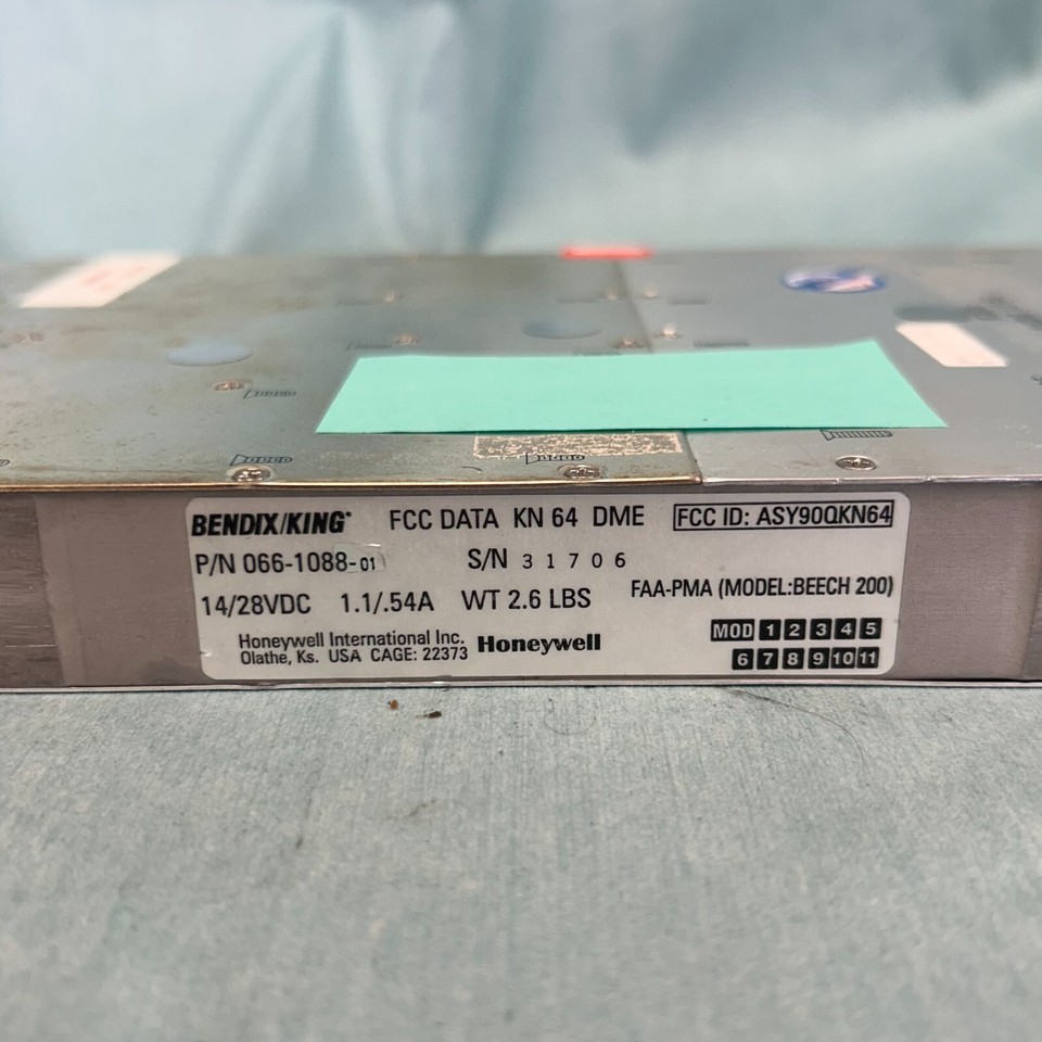 Bendix King KN-64 DME 066-1088-01 with Tray + Connector Beech 200 | eBay