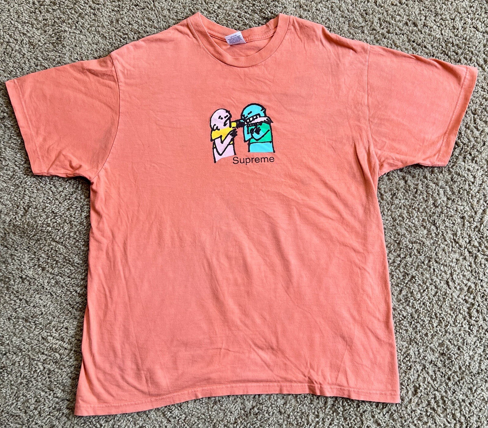 Supreme Bite Tee Neon Orange Large FW19