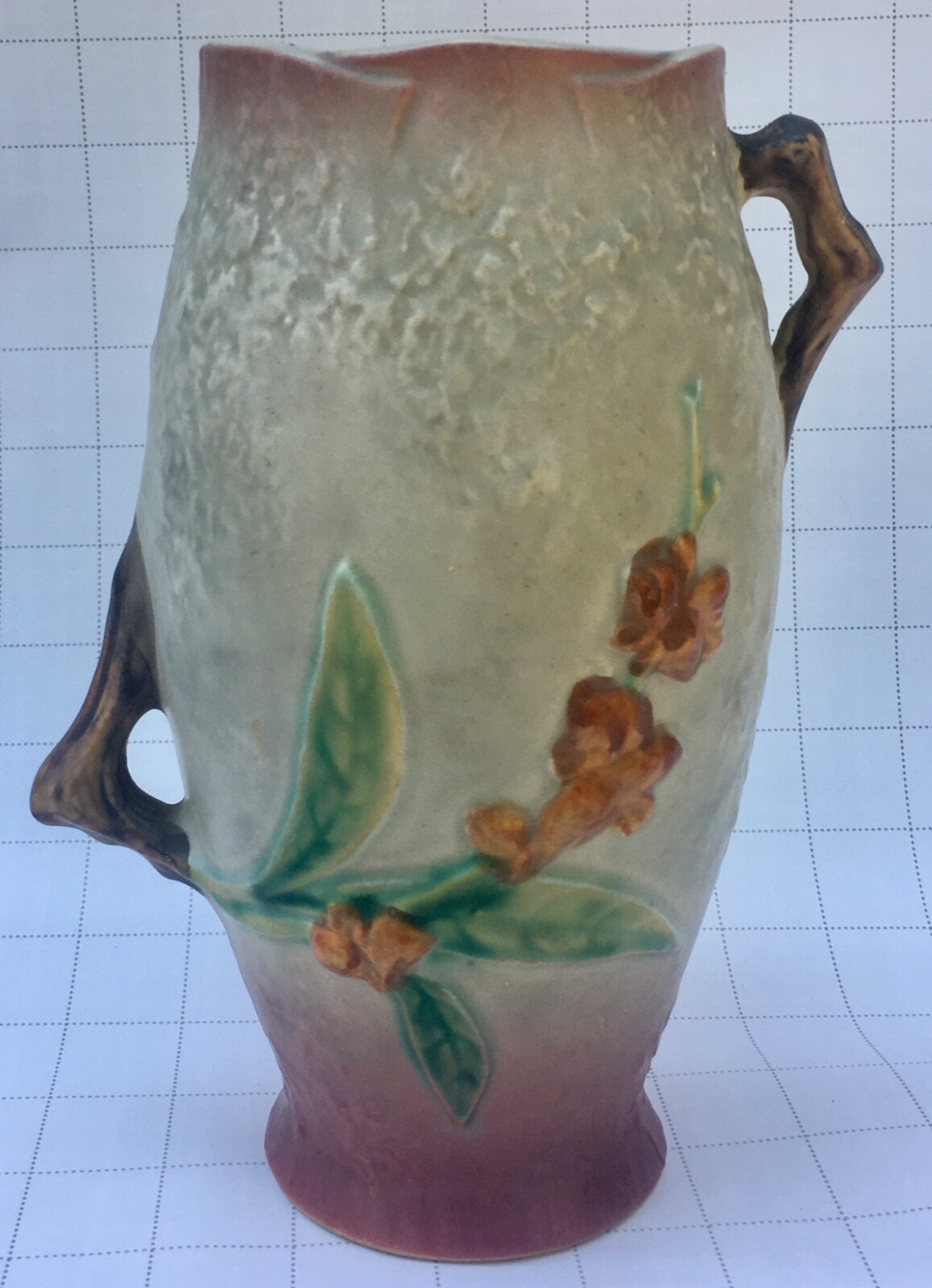 Roseville Pottery Blue "Bittersweet" Vase | eBay