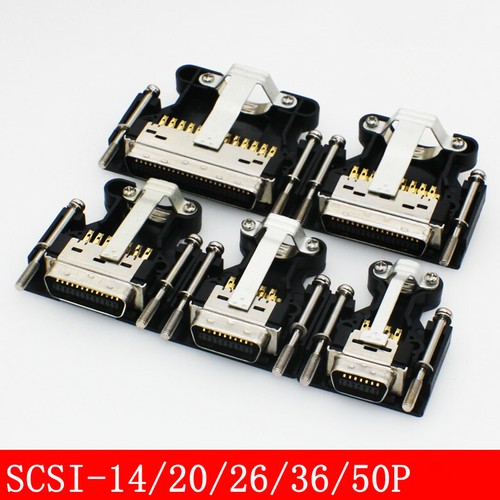 5pcs MDR Servo Connector SCSI-20P replaces 3M 10120-3000PE/10320-52A0 ...