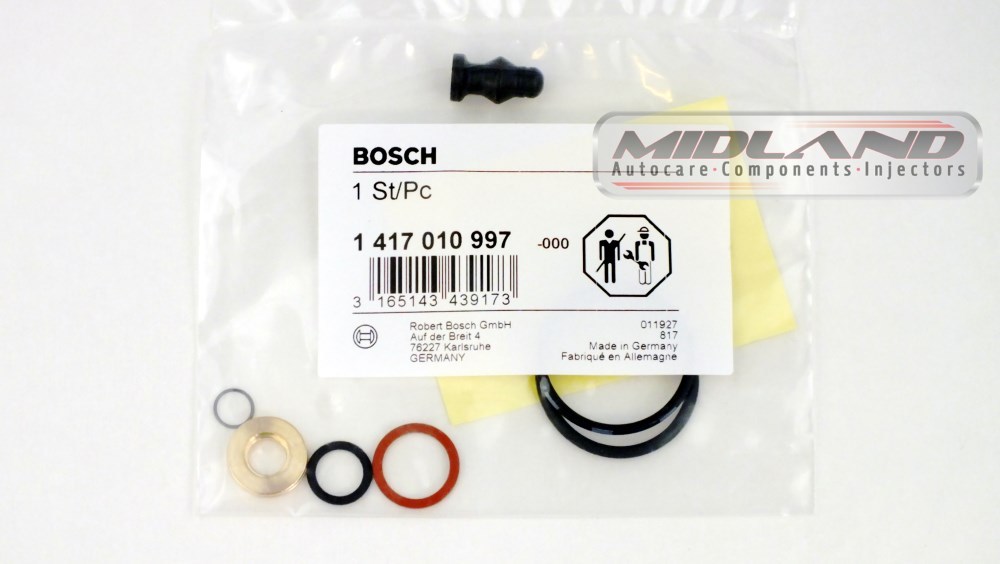 AUDI SEAT SKODA VW 4 x GENUINE BOSCH PD INJECTOR SEAT KIT & INJECTOR ...