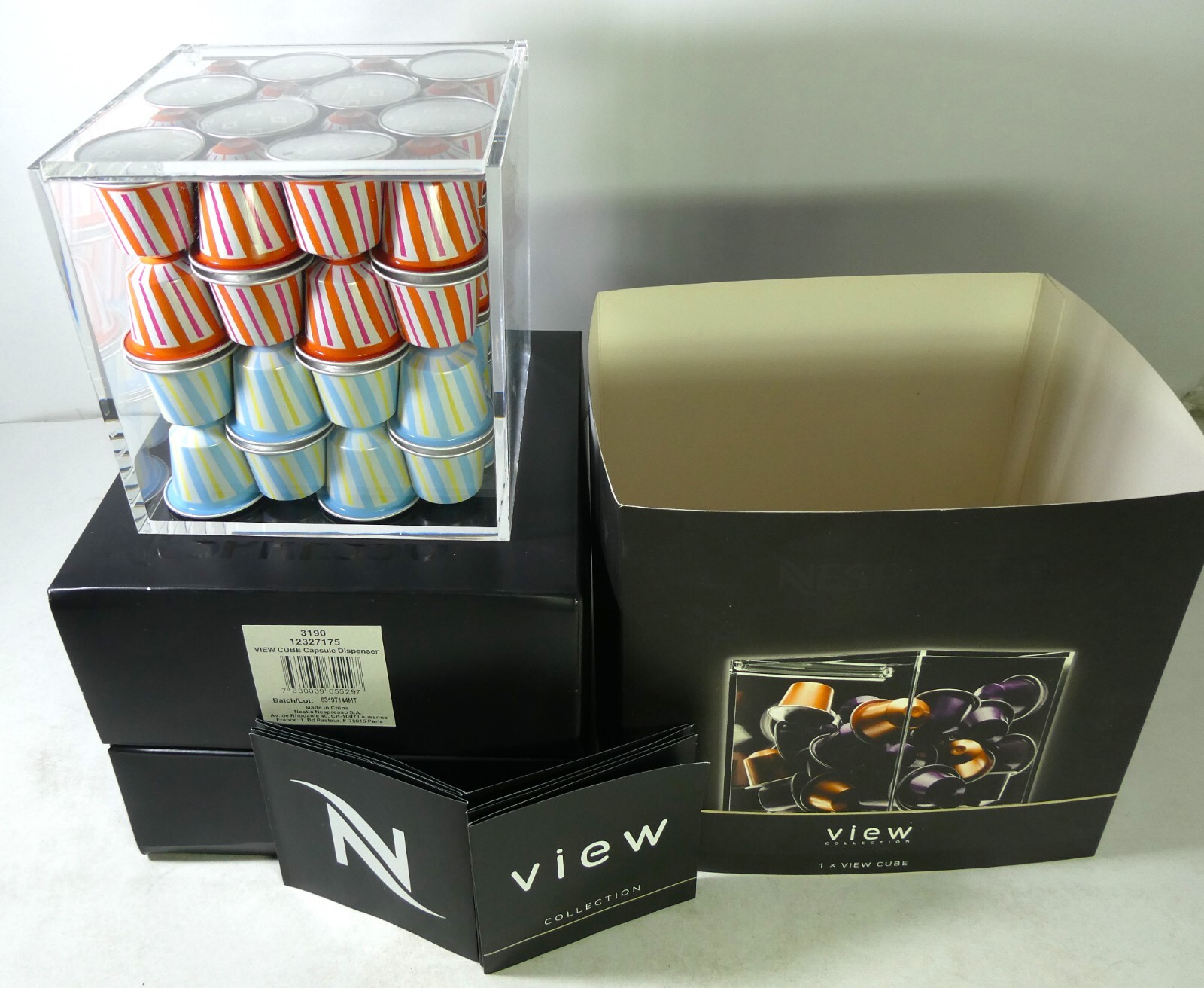 Nespresso View Collection Clear Cube Capsule Dispenser 3190 for sale ...