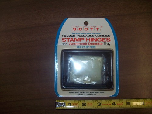 SCOTT Watermark Tray With Stamp Hinges | eBay