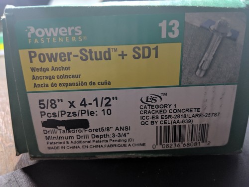 10 Power-Studs + SD1 5/8" x 4 1/2" | eBay