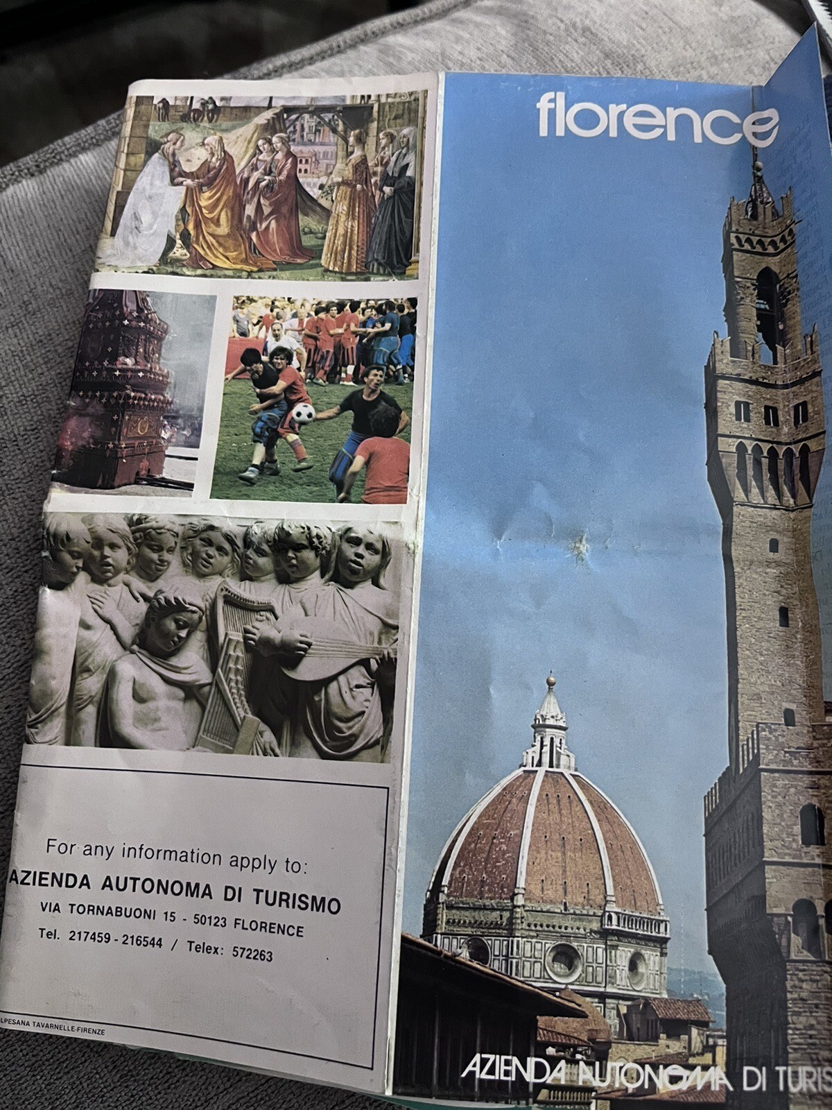 1980s Florence Italy Travel Brochure Map | eBay