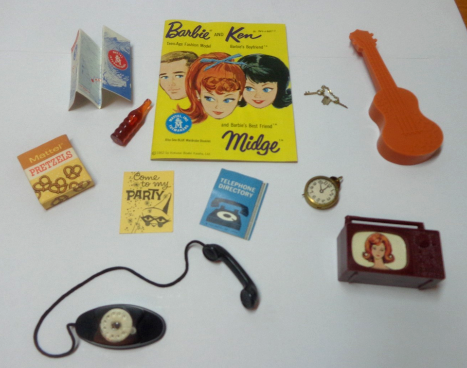 VHTF VINTAGE BARBIE KEN PARTY FUN PAK N/C EXC-NM 11 PCS MISSING ...