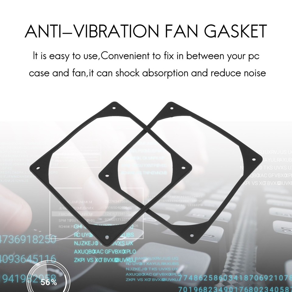 10Pcs 140mm -Vibration Silicon Fan Gasket Noise Reducing Gasket Pad for ...