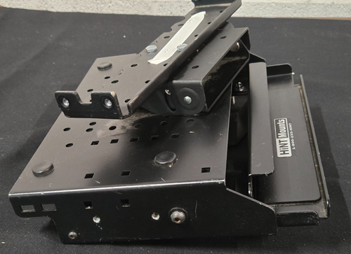 Police Console Computer Mount Mount Sliding Tray Hint Mounts Black | eBay
