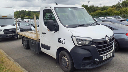 2020 RENAULT MASTER FLAT BODY WITH RAMPS SPARES OR REPAIRS NON RUNNER ...