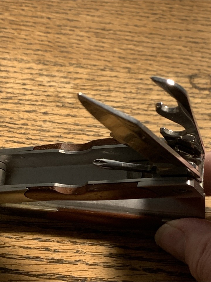 Sheffield Mini Multi-Tool with Wood Handles Pliers and Knife Set | eBay