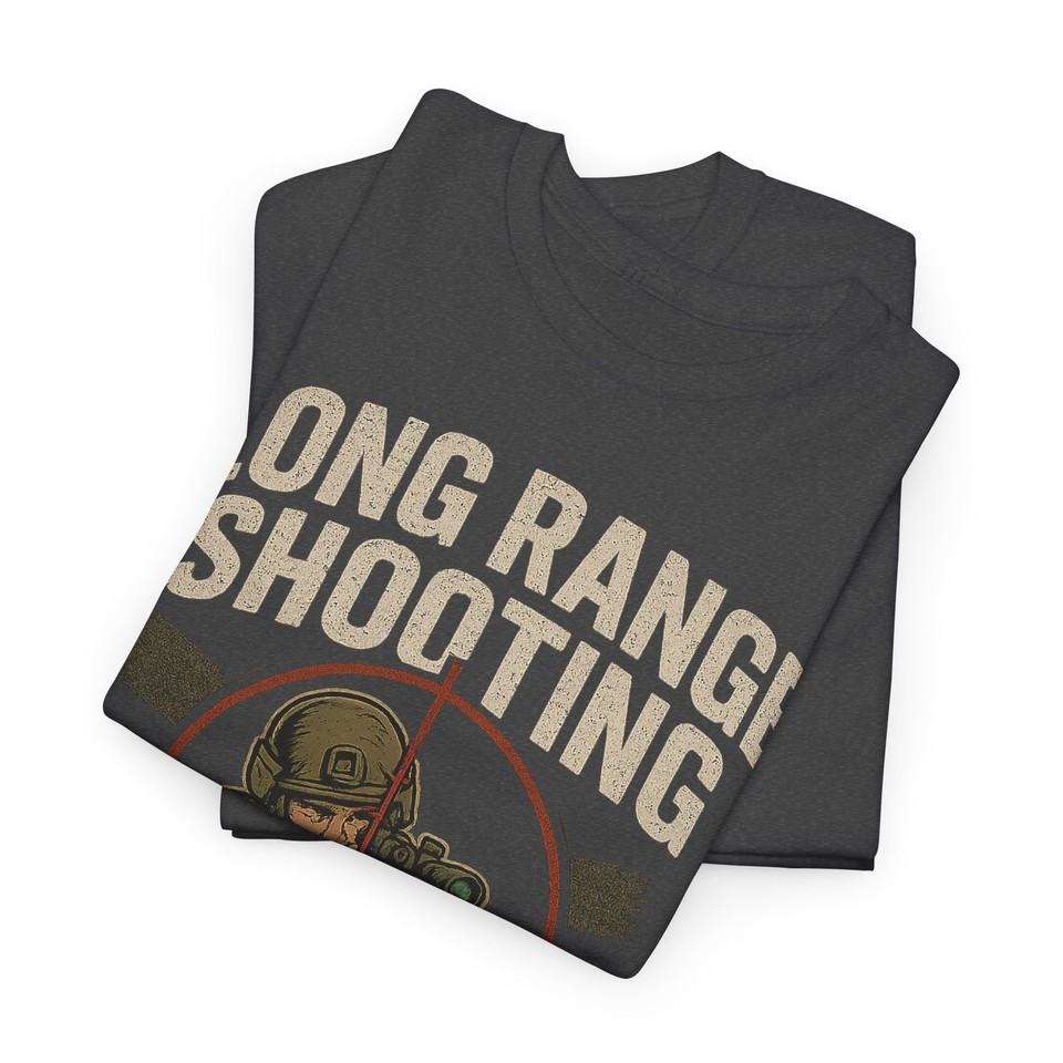 Long Range Shooting T-Shirt, Sniper Scope, Funny humor Men's Tee, Range ...