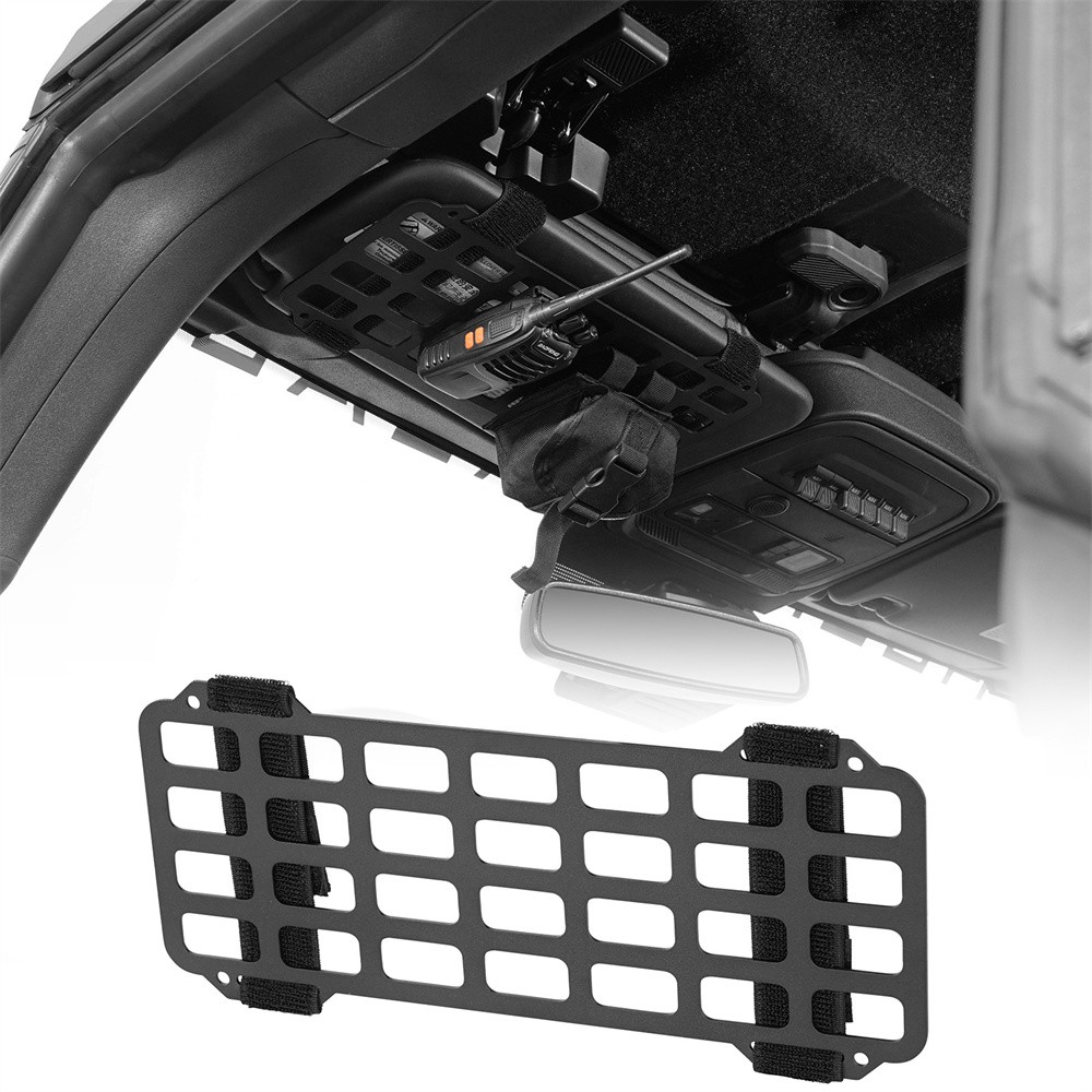 Universal Fitment Sun Visor Glasses Storage MOLLE Panel Steel Tactical ...