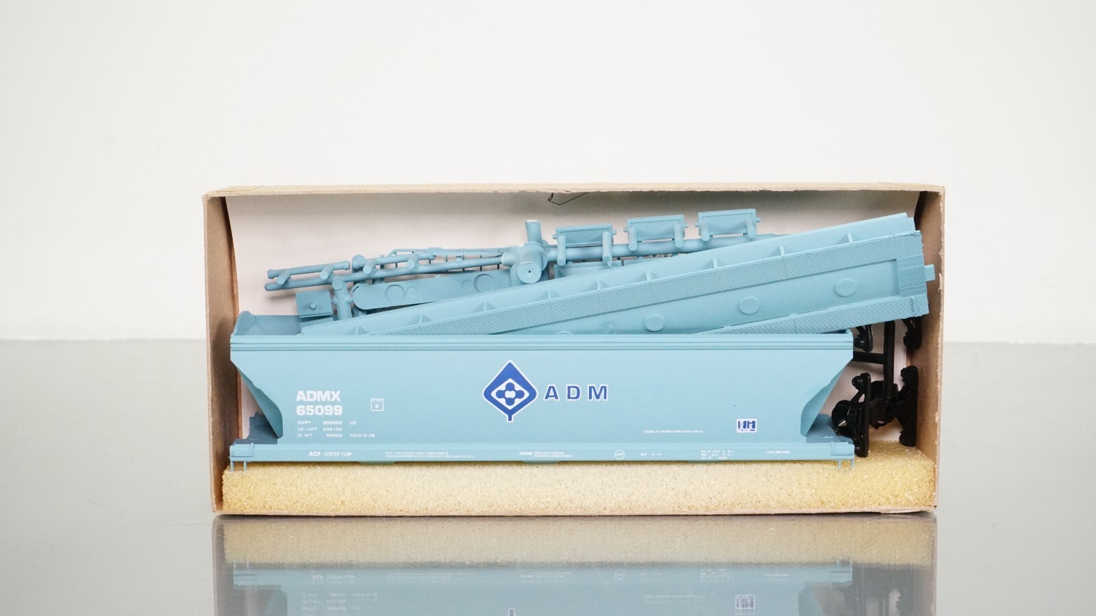 Lot of 3 Accurate Finishing & RAAX Covered Hopper Burlington ADMX Kit ...