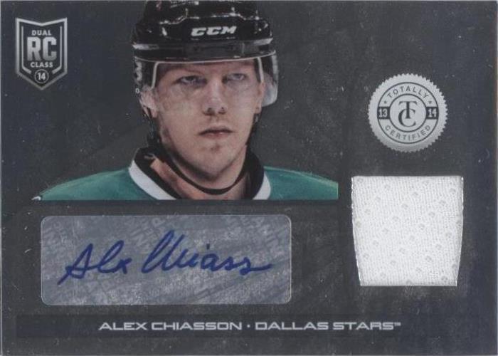 2013-14 Totally Certified - Rookie Alex Chiasson #215 Autograph Jerseys ...