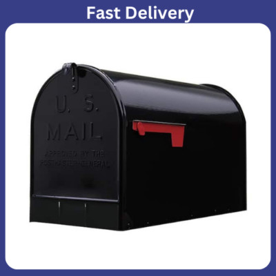 JUMBO POST MOUNT MAILBOX Galvanized Steel Extra Large Rural Mail Box ...